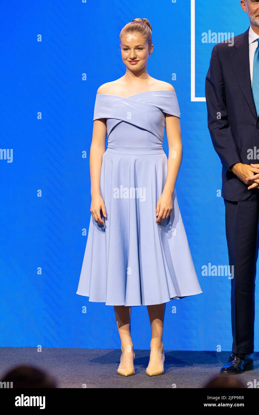 Barcelona, Spain - 4 Jul 2022, Crown Princess Leonor of Spain attending ...