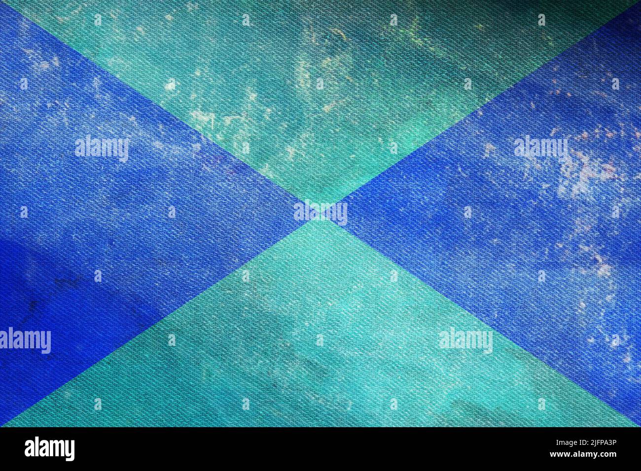 Top view of retro flag Yeniche people Austria with grunge texture ...