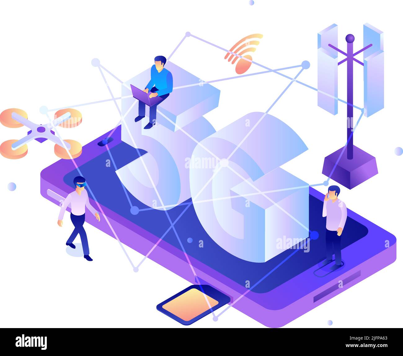 5g drone Stock Vector Images - Alamy