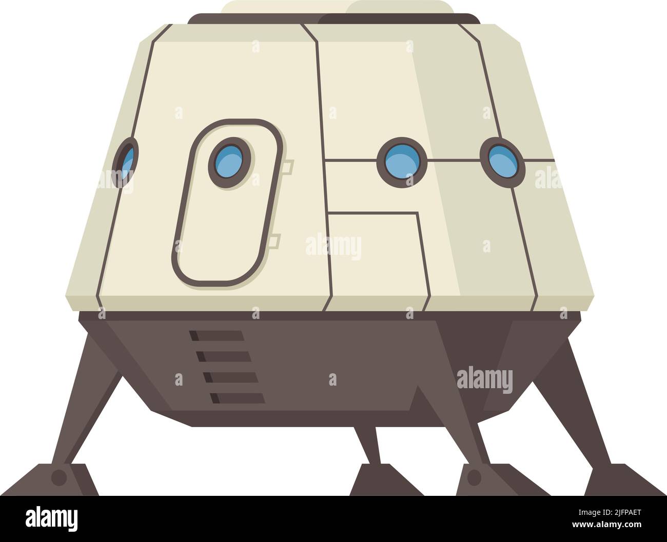 Mars colonization composition with isolated image of spacecraft landing ...