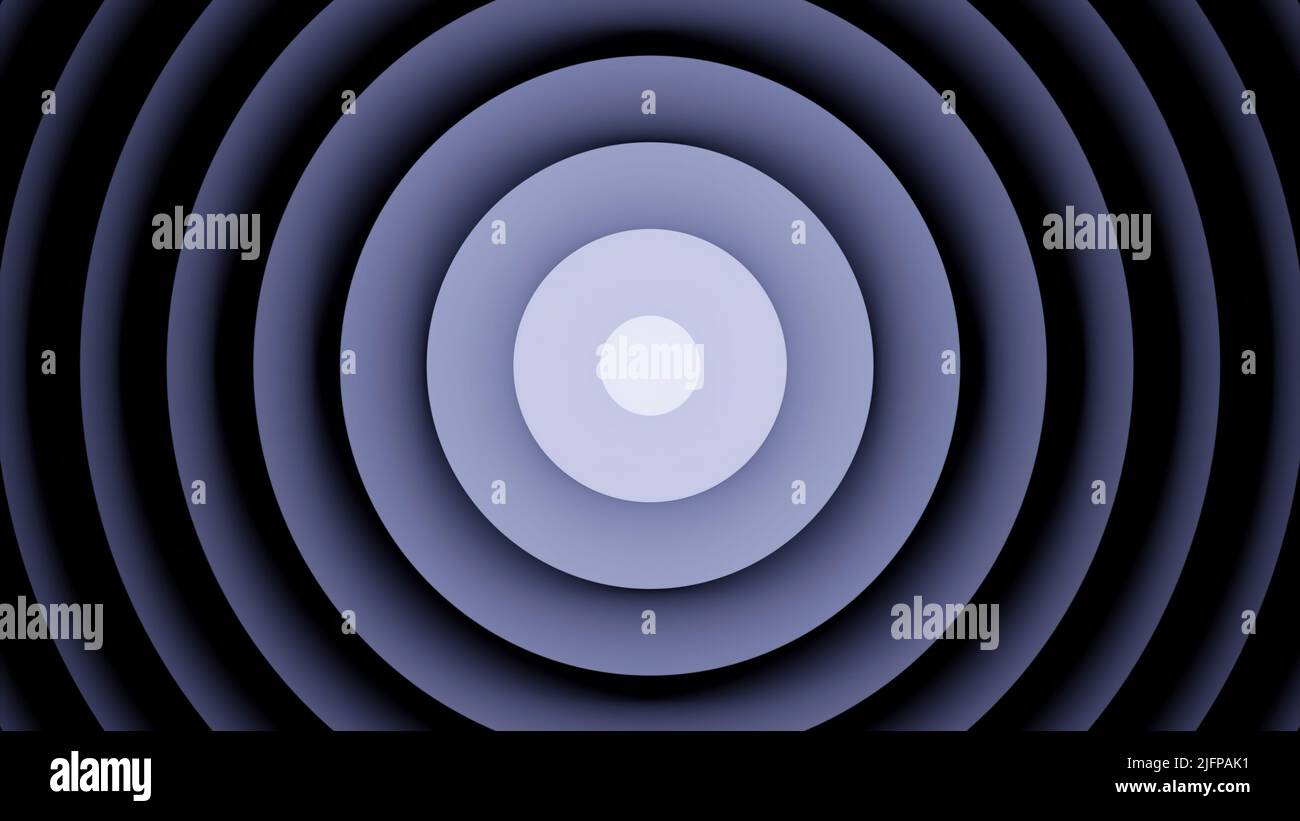 3d rings move with hypnotic effect. Design. Centralized rings are ...