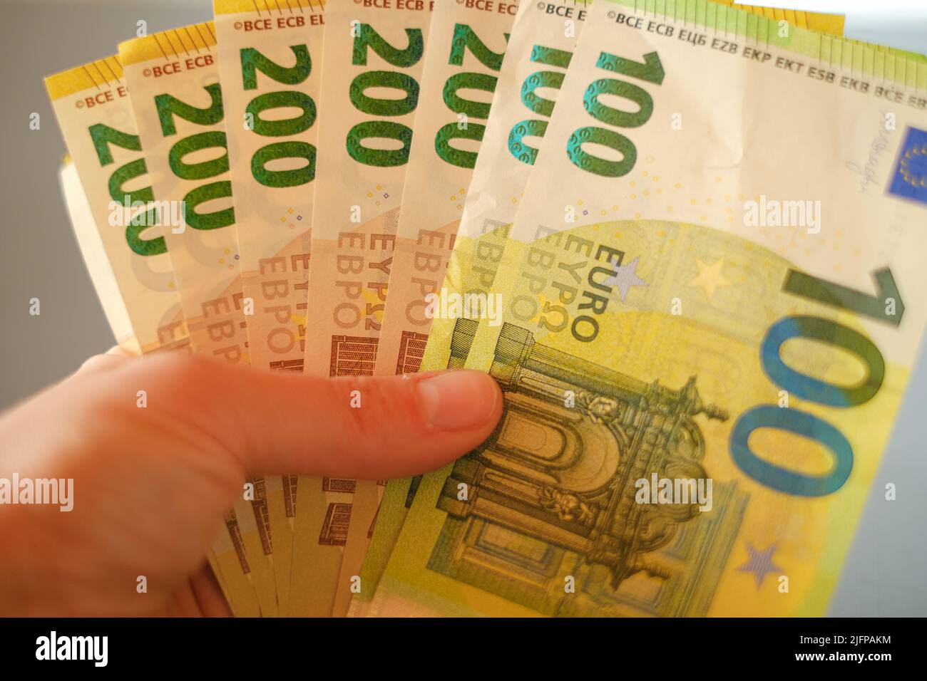 euros banknotes pack.cost of goods in Europe.Spending and income in ...