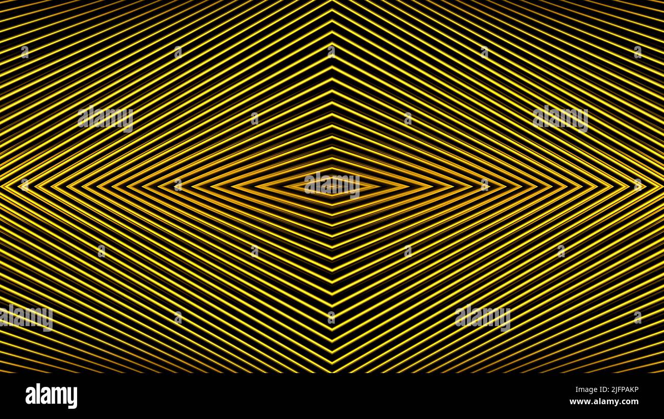 Mirror hypnotic background of stripes. Motion. Mirror distortion with ...