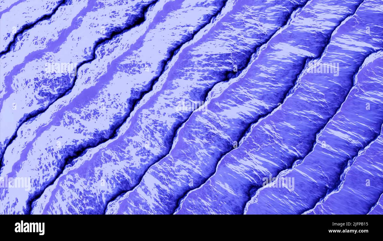 Abstract rotating pink curved flats tripes. Design. Spinning pink ...