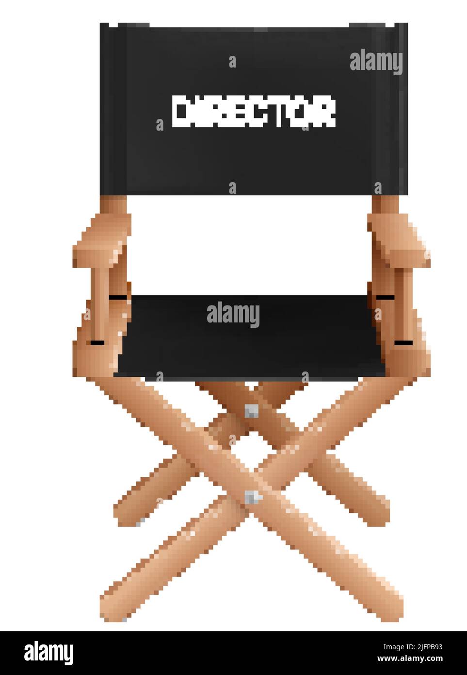 Cinema film production realistic transparent composition with isolated ...