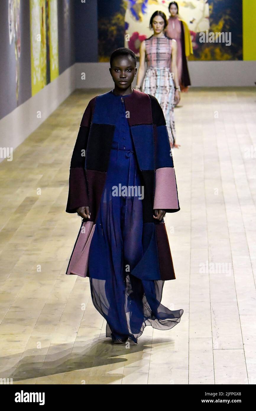 Paris, France. 04th July, 2022. A model walks on the runway at the Dior ...