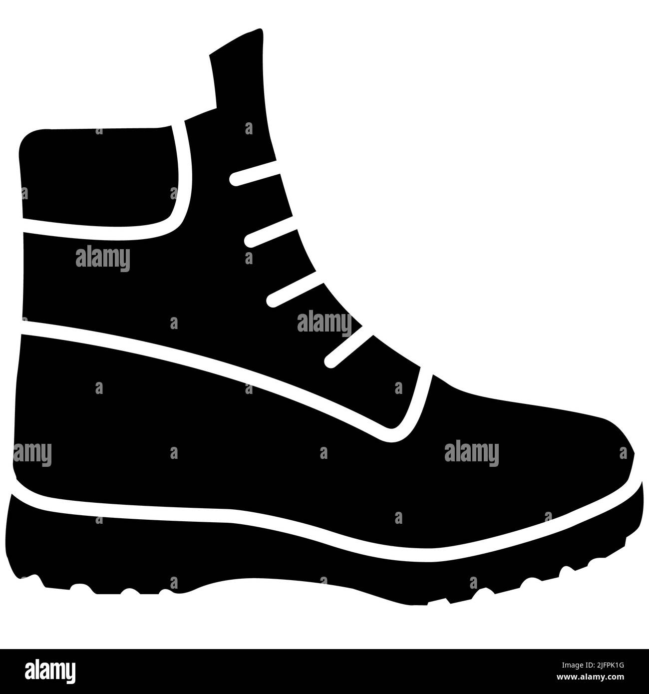 hiking boots icon on white background. shoes symbol. Mens boots shoe ...