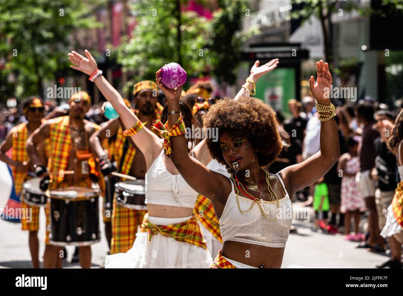 Montreal, Canada. 02nd July, 2022. A group of West Caribbean dancers ...