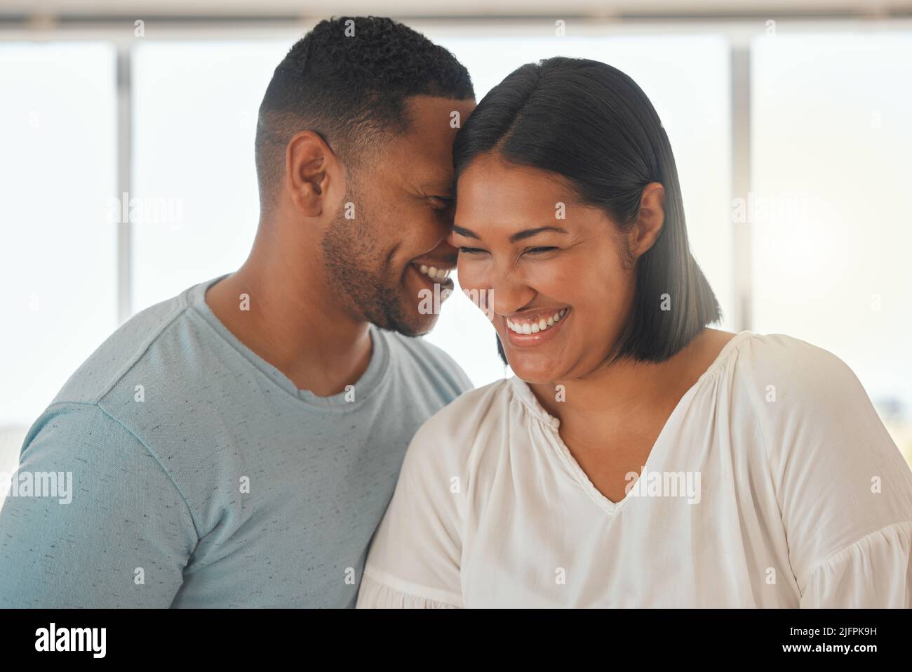 I love being around you. Shot of an affectionate couple standing ...