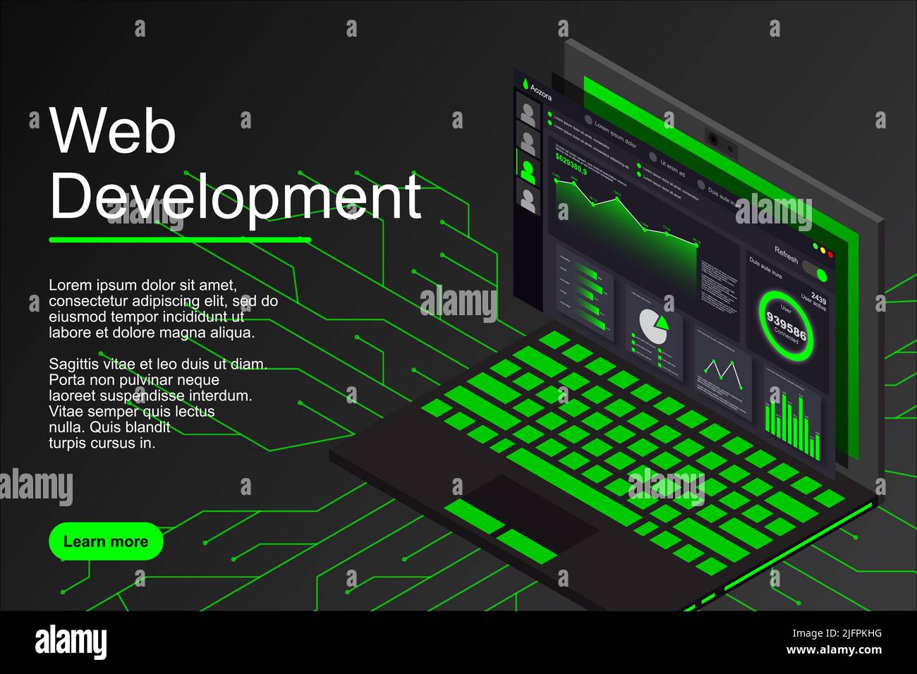 Landing page illustrations hi-res stock photography and images - Alamy