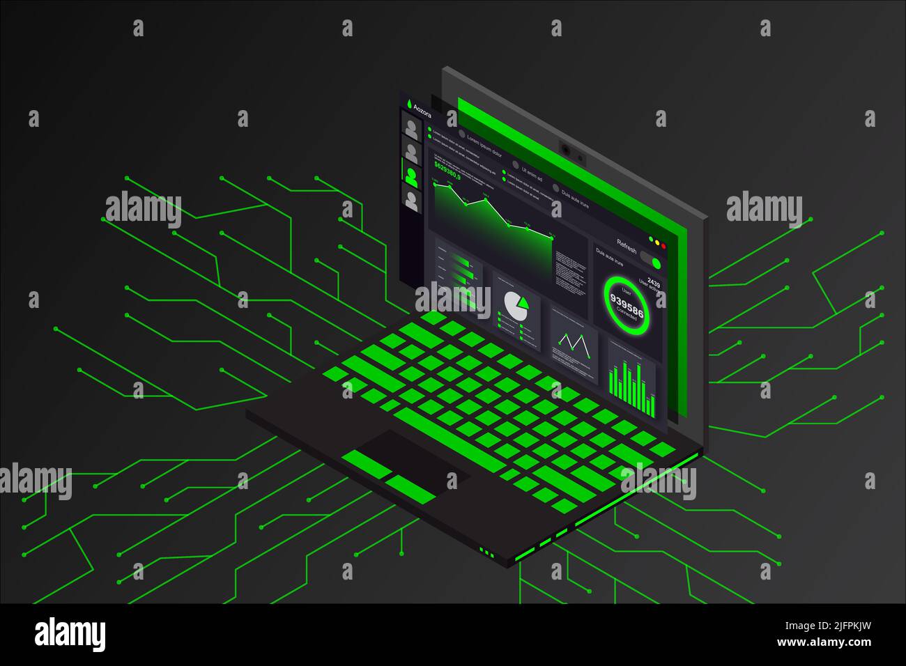 Web development concept. Web design and development vector isometric ... Web development concept. Web design and development vector isometric ...