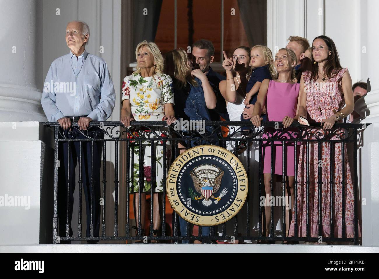 Washington, USA. 04th July, 2022. President Joe Biden watch the 4th of ...