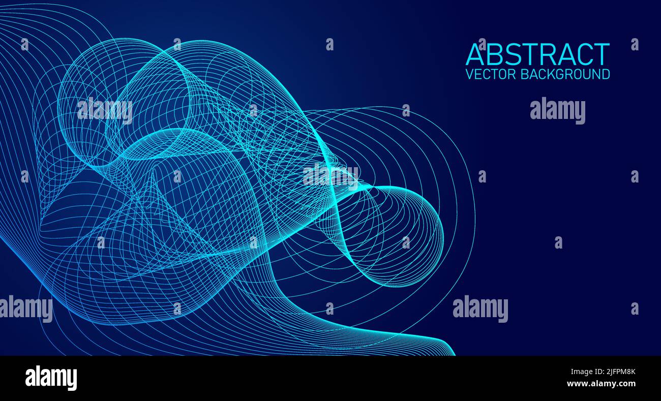 Vector Wave Lines Flowing Dynamic Colorful For Concept Of Technology Digital Science Music
