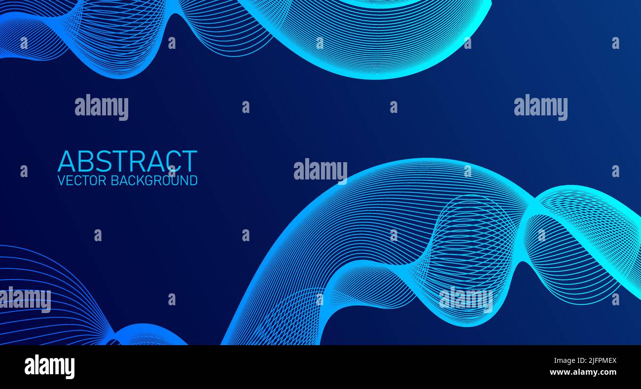 Vector Wave Lines Flowing Dynamic Colorful For Concept Of Technology Digital Science Music