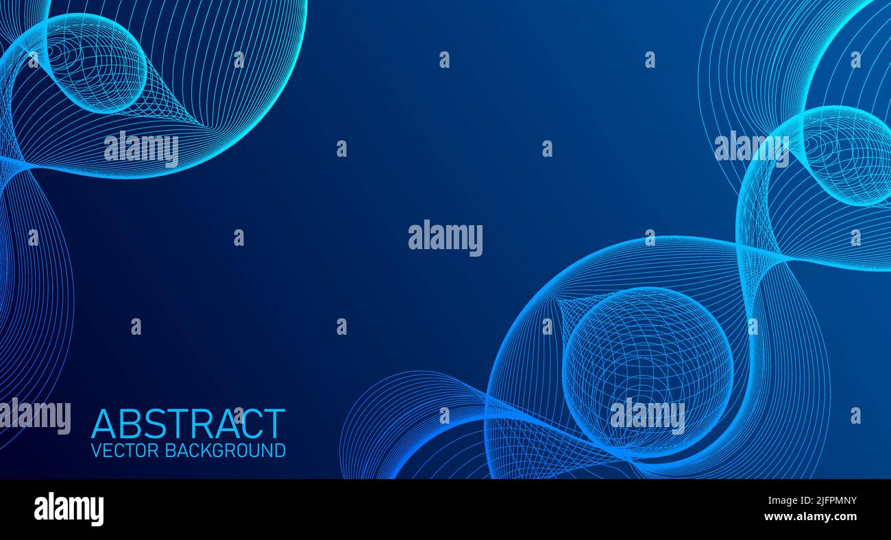 Vector Wave Lines Flowing Dynamic Colorful For Concept Of Technology Digital Science Music