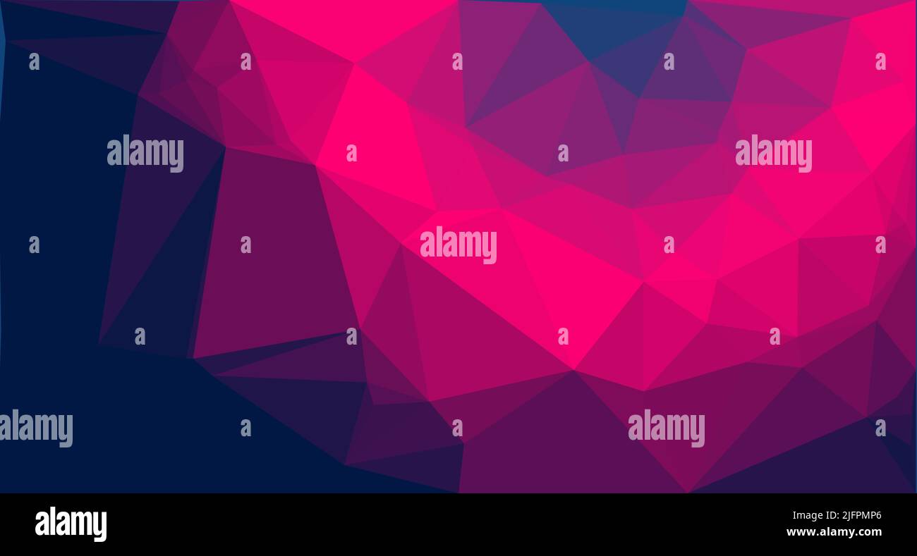 Abstract Low Polygon gradient background illustration. Low poly banner with triangle shapes ...
