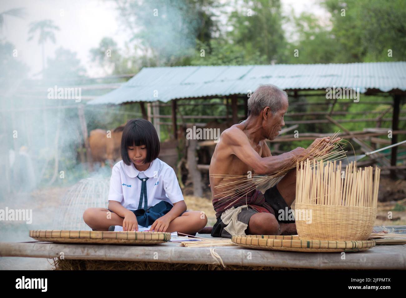 Thailand rural learning hi-res stock photography and images - Alamy
