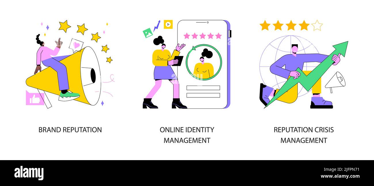 Business public relations abstract concept vector illustration set ...