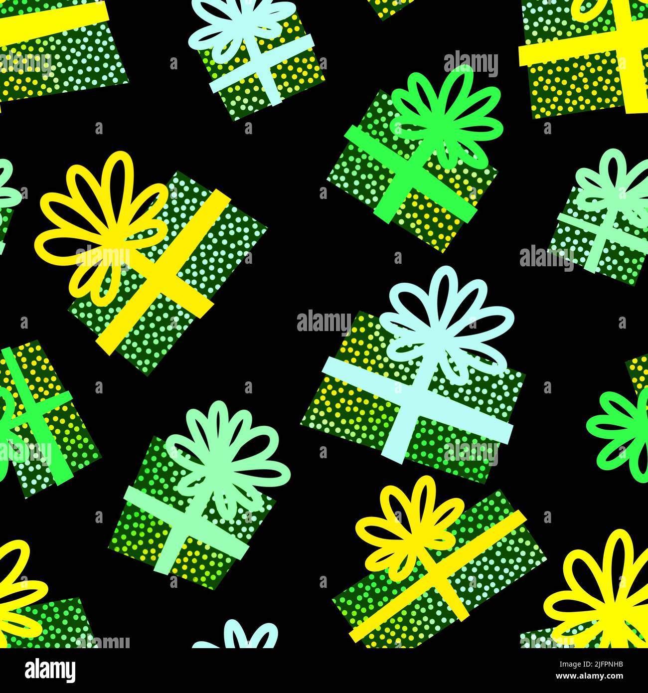 Christmas seamless present pattern for new year gifts and birthday ...