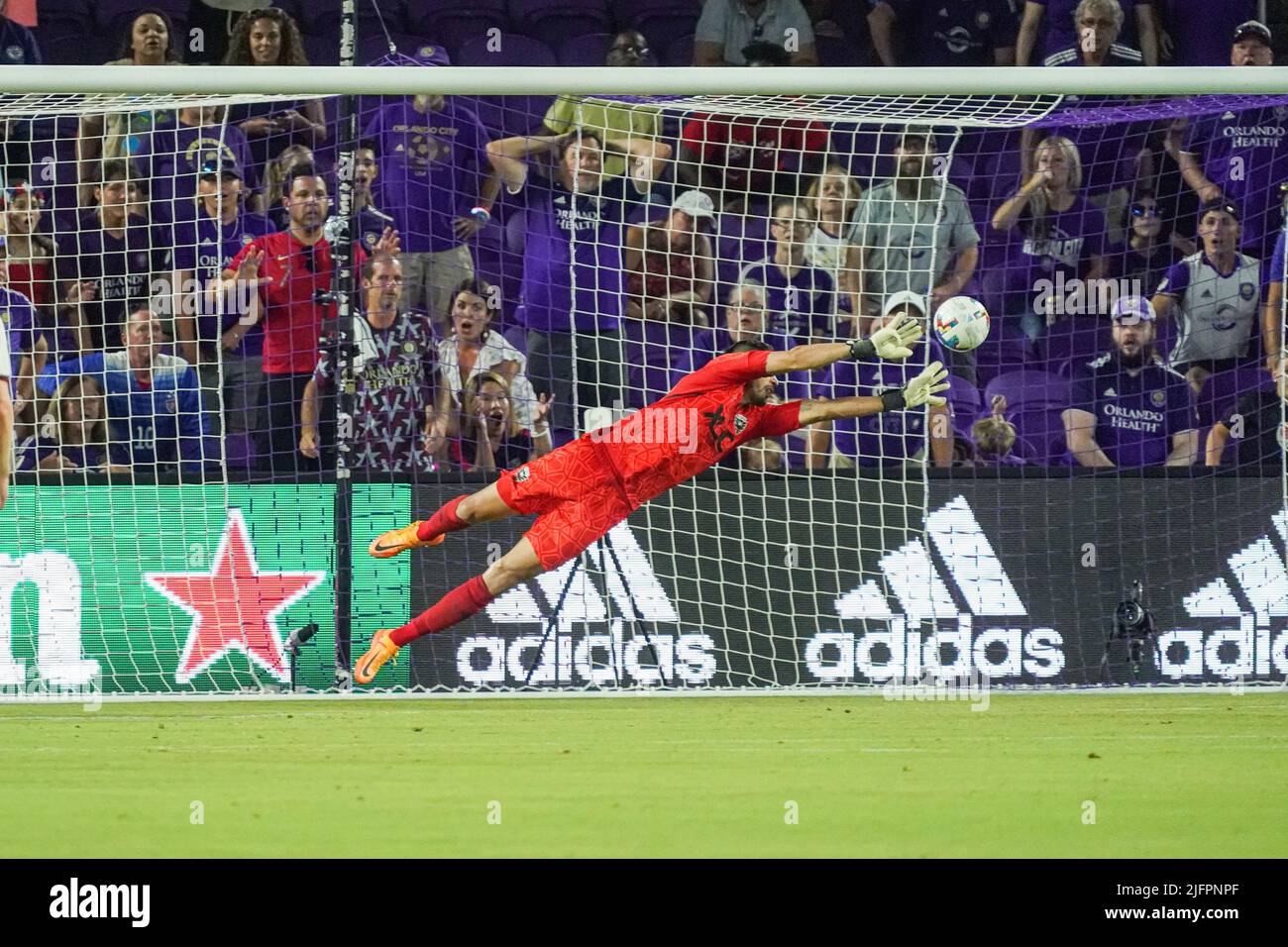 Orlando, Florida, USA, July 4, 2022, DC United goalkeeper Rafael Romo ...