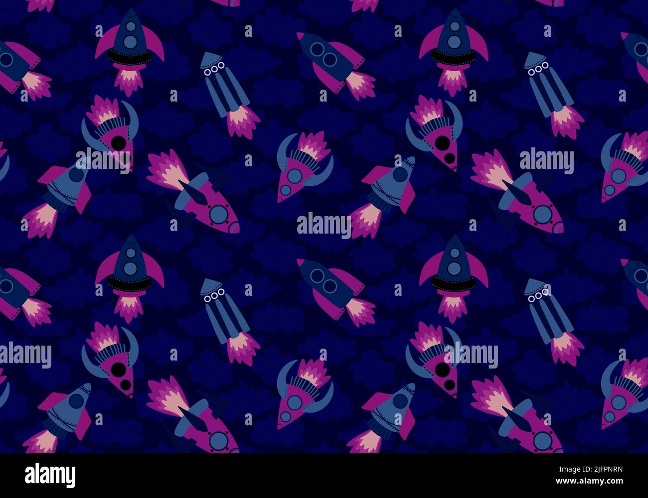 Cartoon seamless spaceship pattern for fabrics and kids and school ...