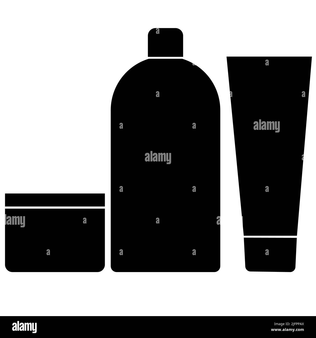 cosmetics bottle and cream tube icon. cosmetic bottle sign. makeup ...