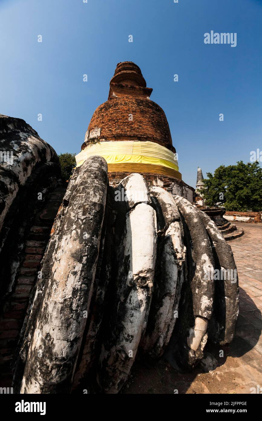 Autthaya Historical Park, Wat Maheyong, Chedi (stupa), Ayutthaya ...