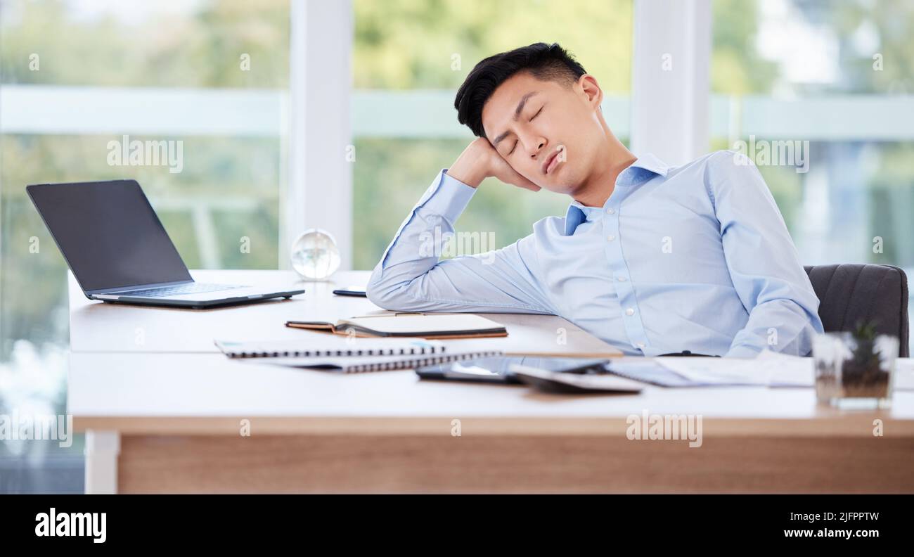 Asian man sleeping in chair hi-res stock photography and images - Alamy