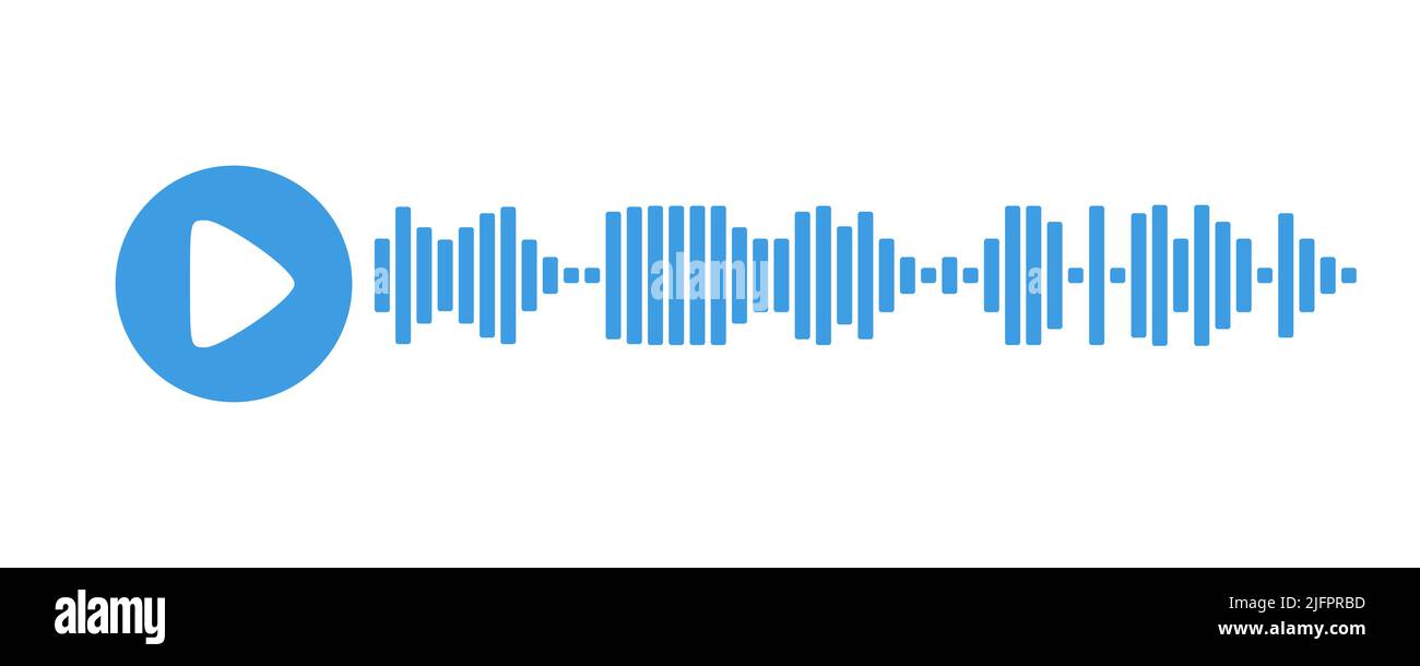 Recording of audio message template. UI element of audio record for ...