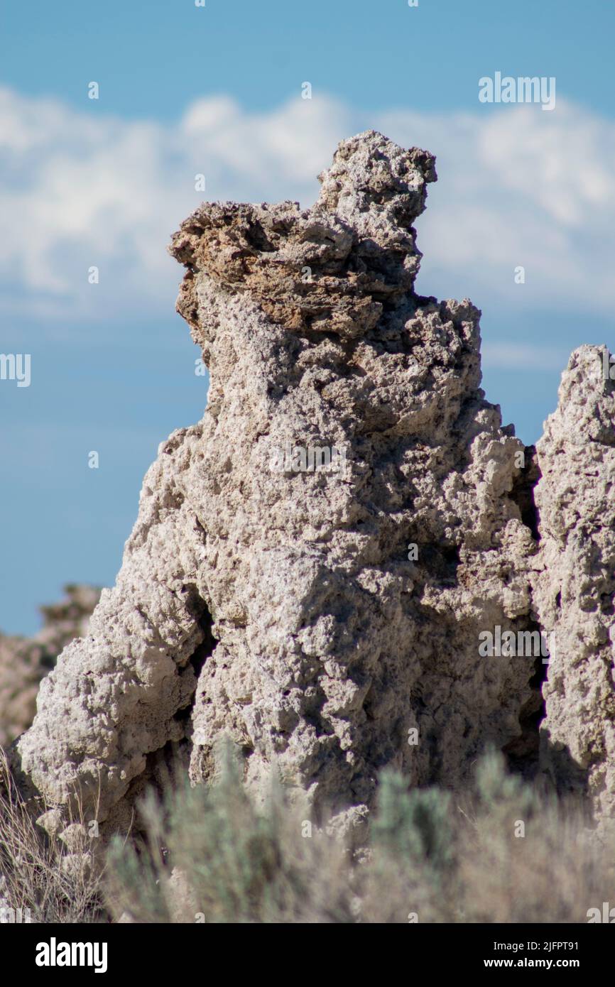 Mono Lake, a symbol of Mono County, CA, can sometimes turn green if it ...