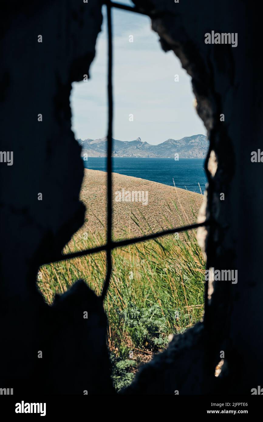 Hole rocky wall hi-res stock photography and images - Alamy