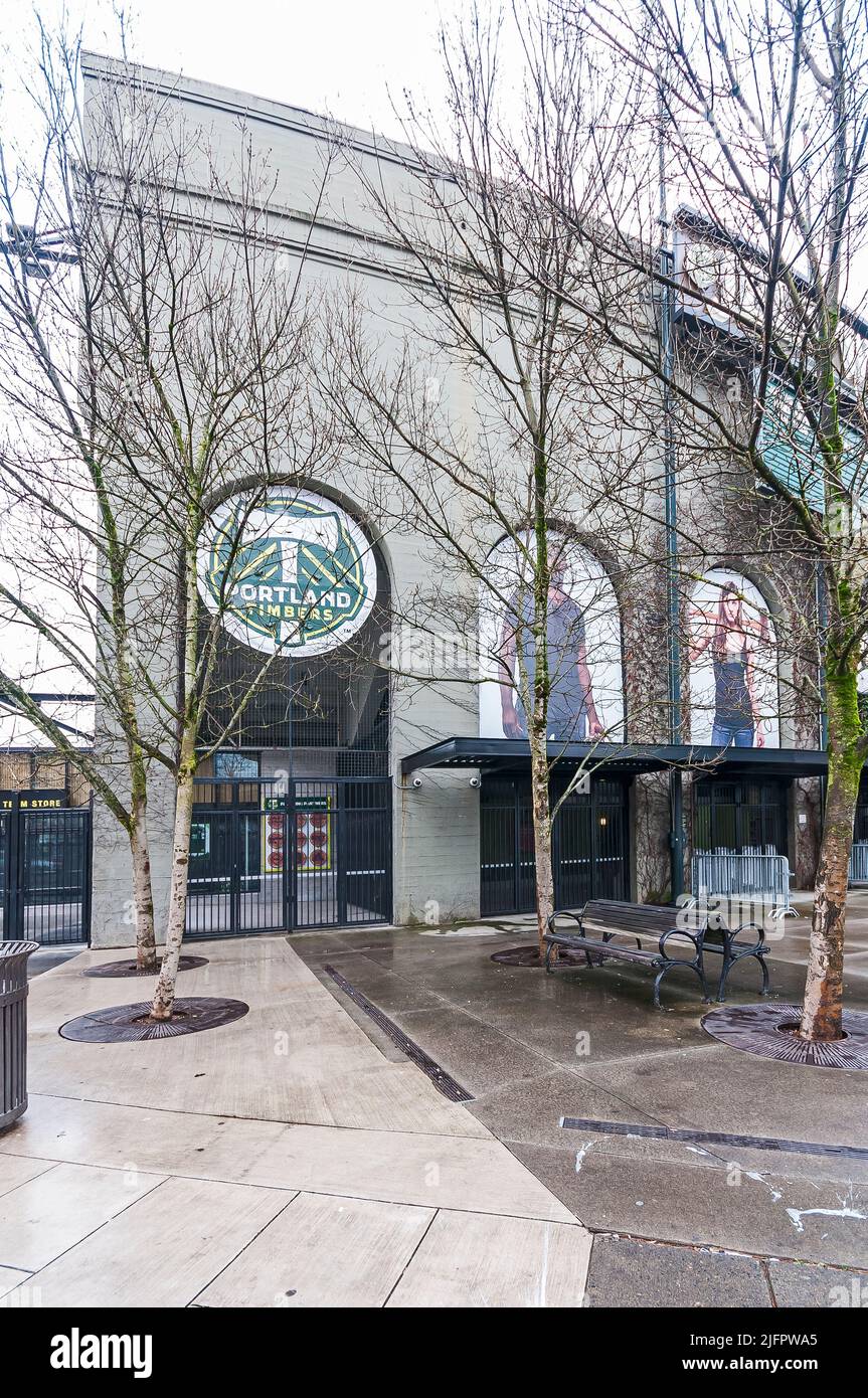 Jeld Wen Field on SW Morrison, home of the Portland Timbers in Portland ...