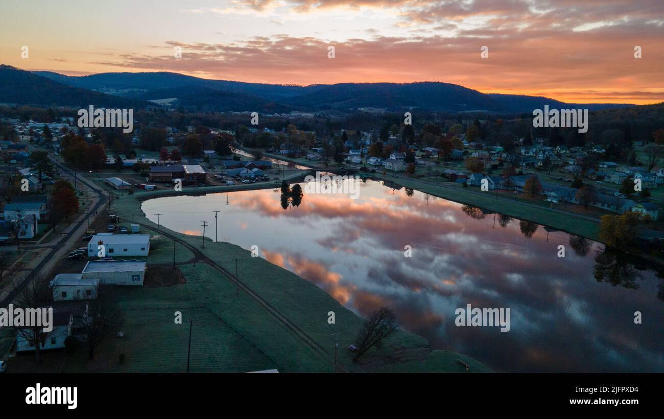 A natural landscape of the Smethport Pennsylvania Stock Photo - Alamy