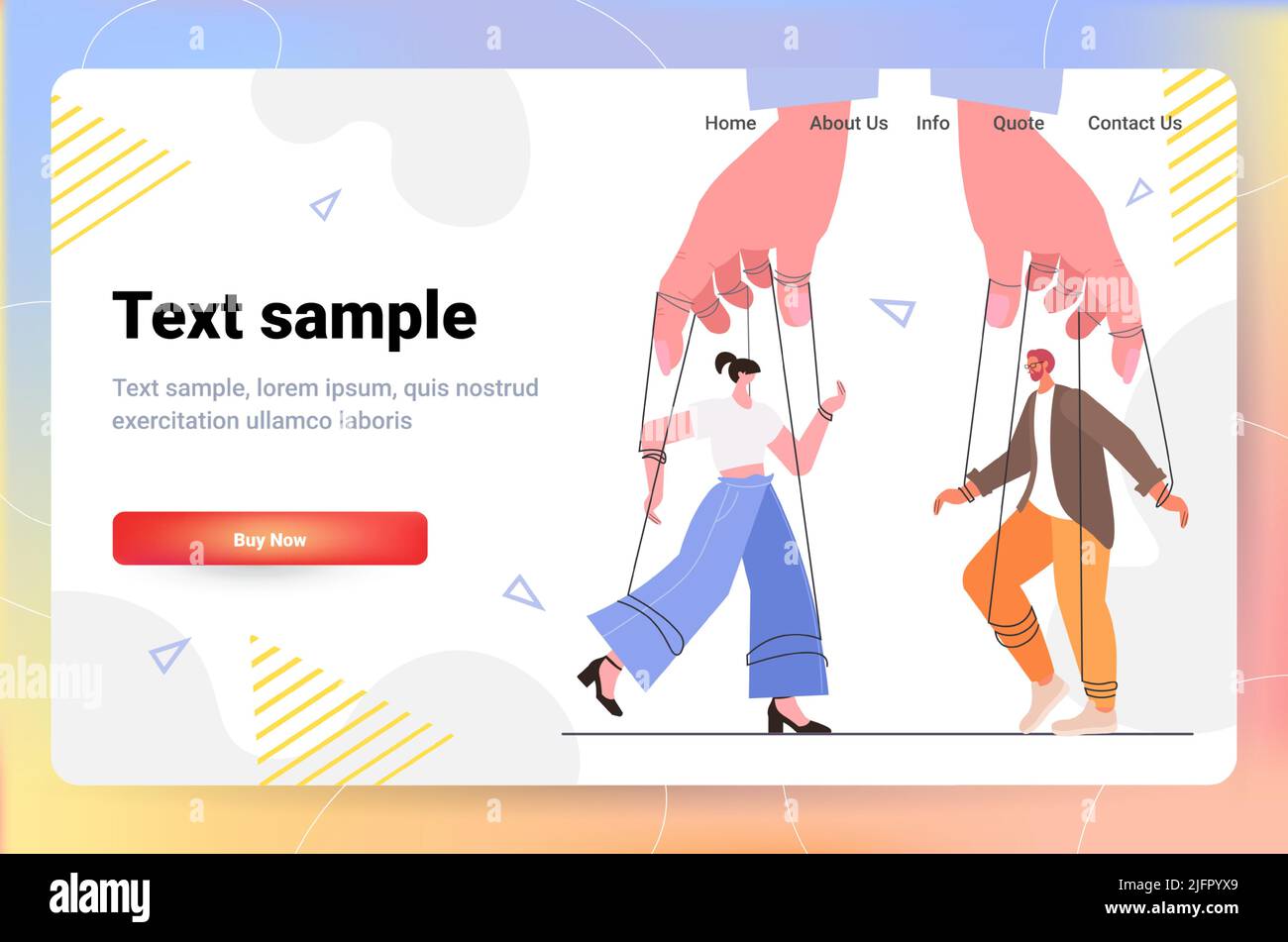 Mind control puppet string hi-res stock photography and images - Alamy