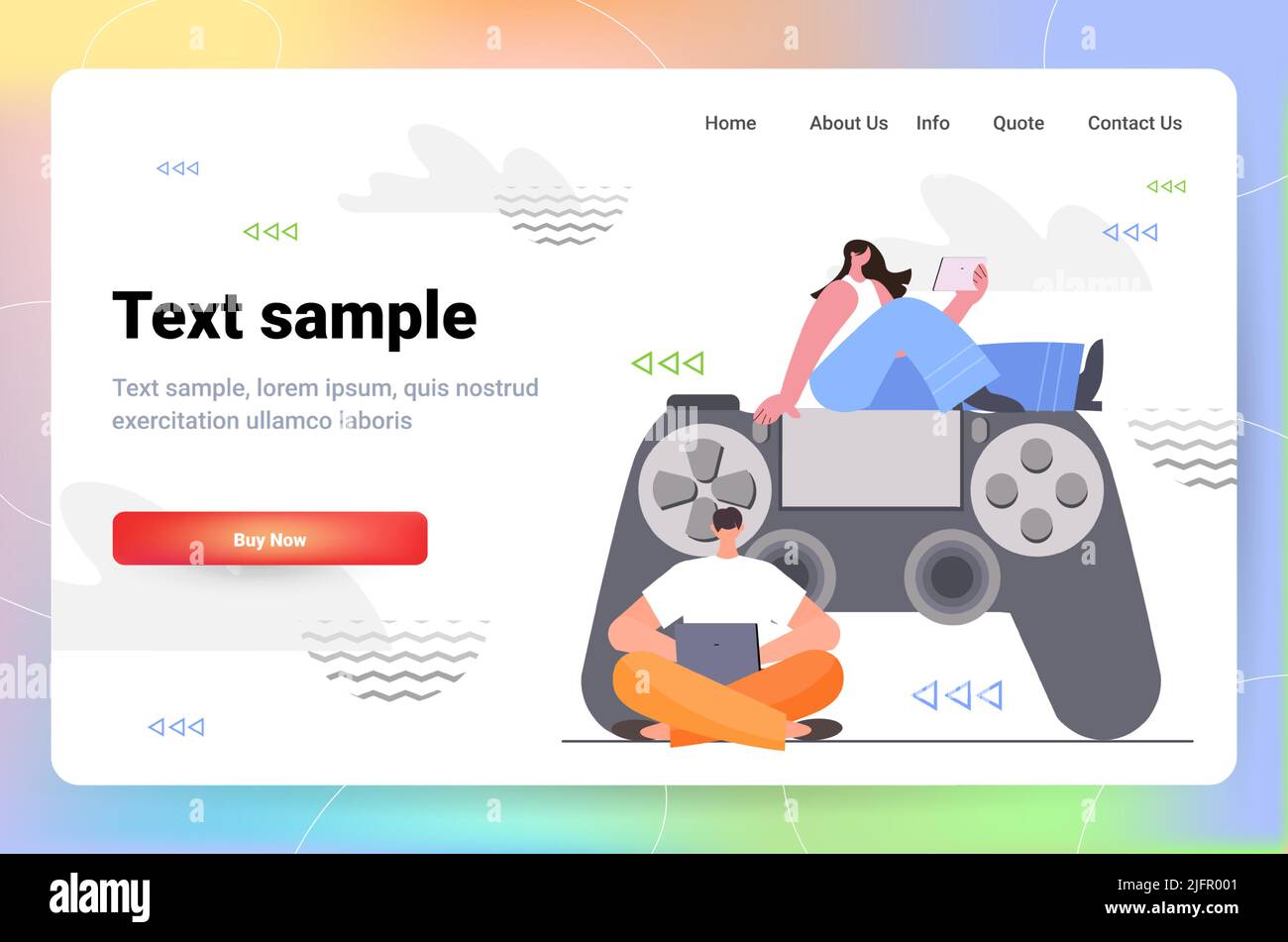 Using controller play video Stock Vector Images - Alamy