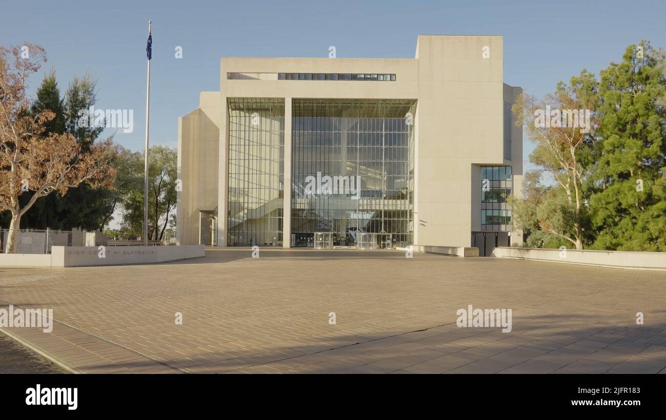 CANBERRA, AUSTRALIA - MARCH, 30, 2021: the high court of australia and ...