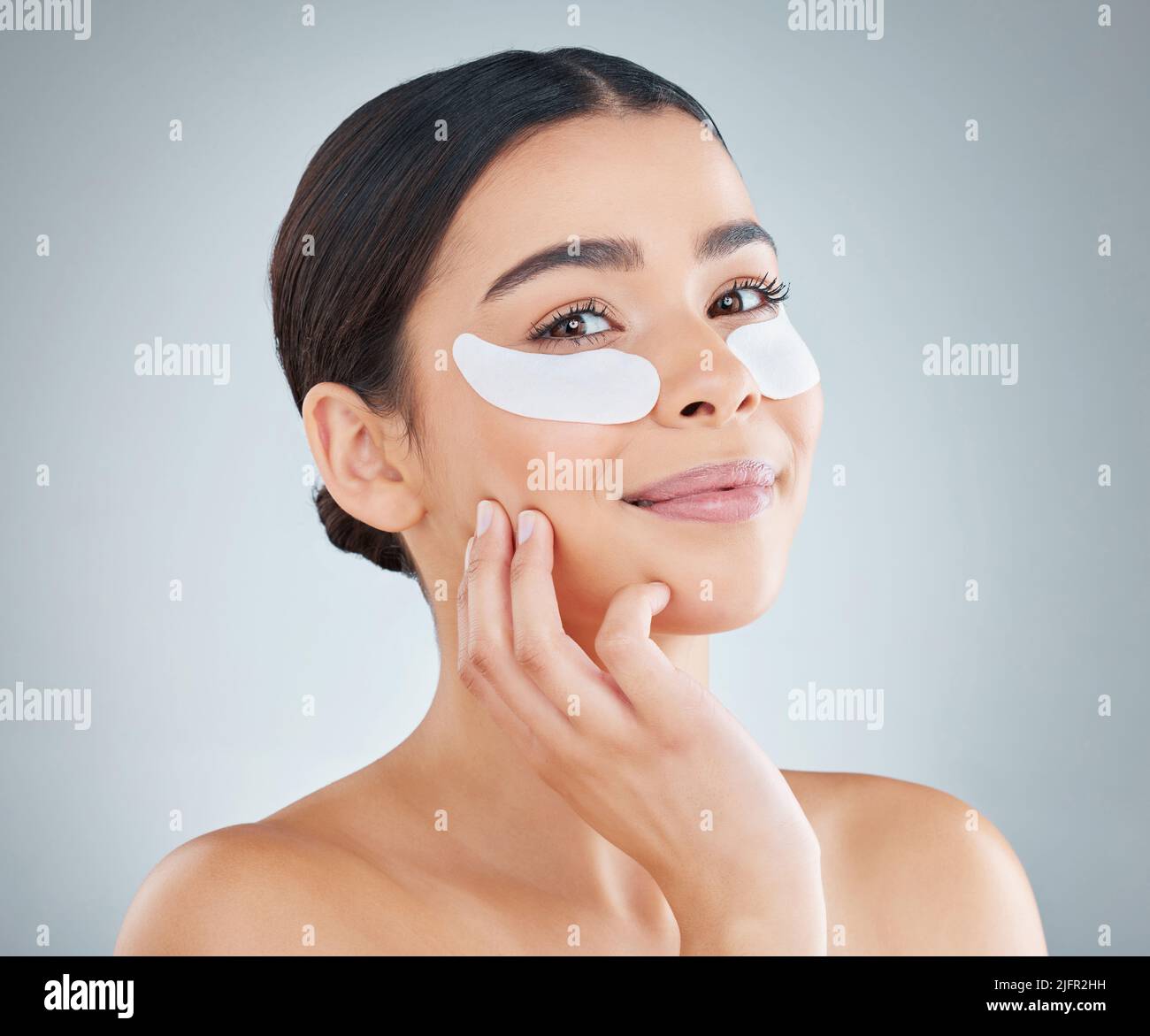 Fighting back those wrinkles. Cropped portrait of an attractive young ...