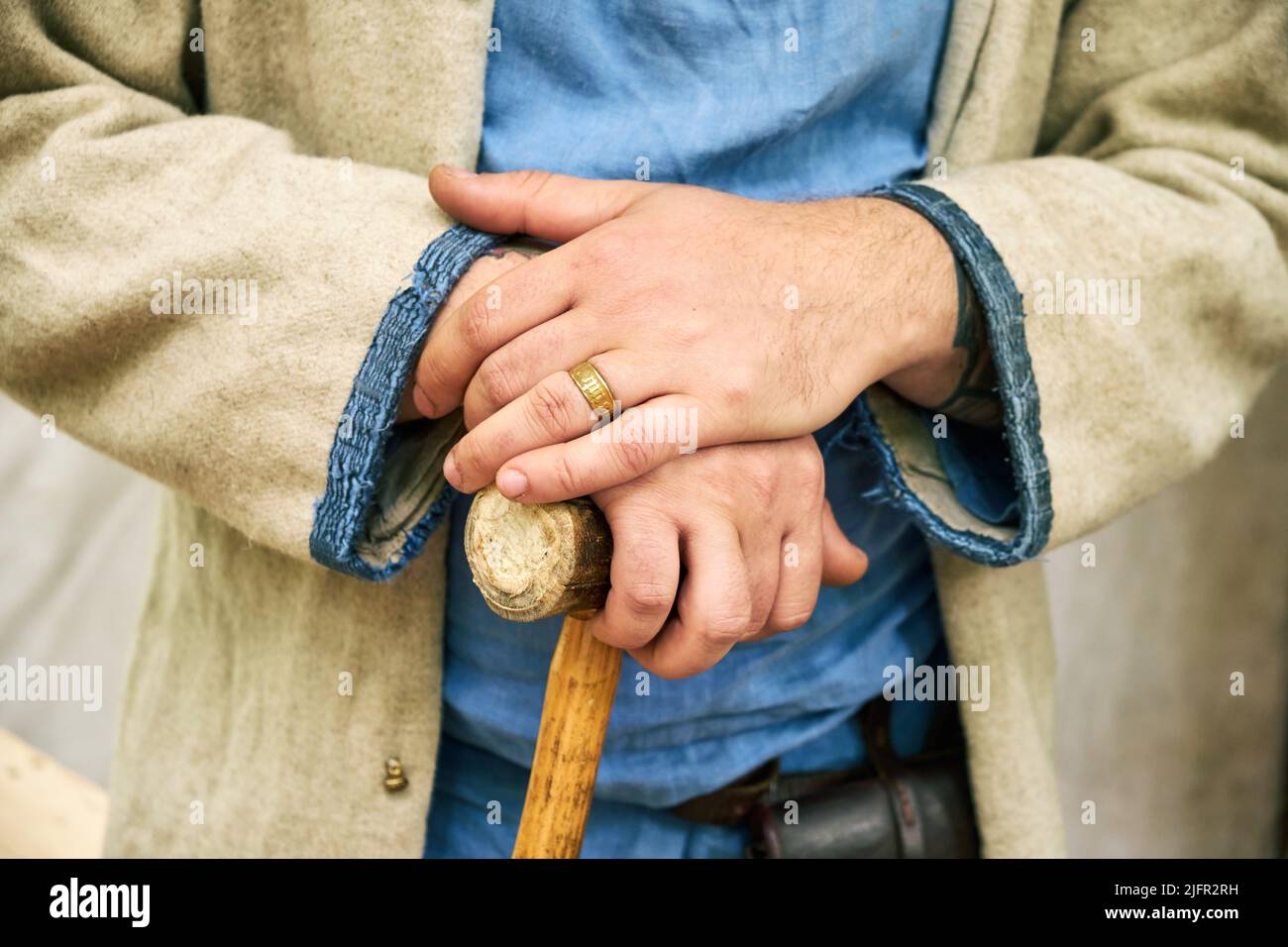 Making medieval vintage leather shoes, items for creating retro boots ...