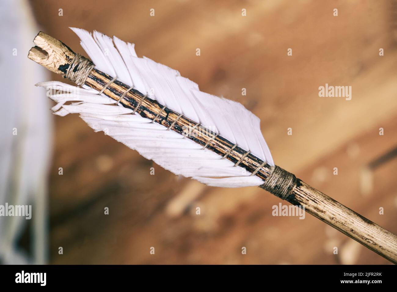 Making medieval arrows for bow shooting. Reconstruction of the events ...