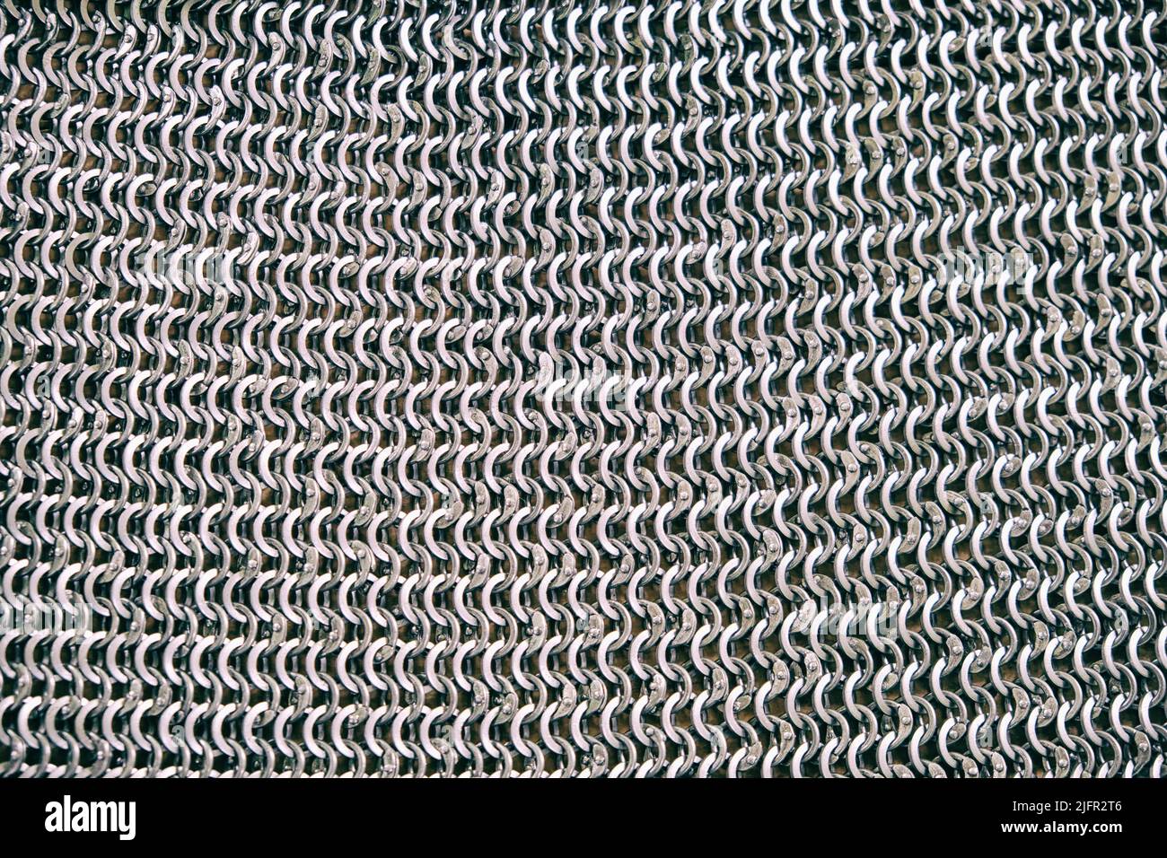 Medieval vintage chain mail, background. Reconstruction of the events ...