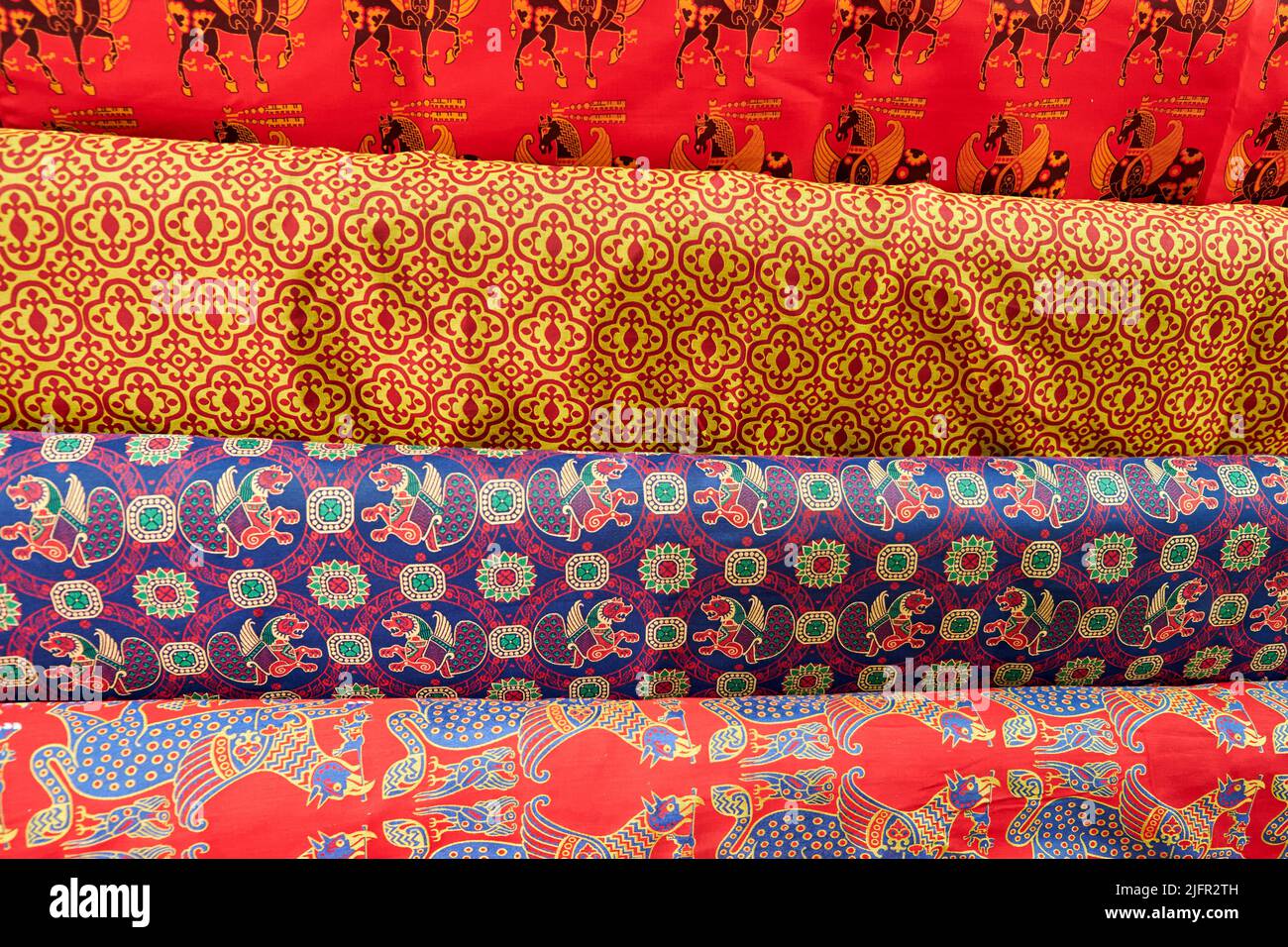 Medieval Byzantine retro fabrics with a pattern for vintage clothing ...