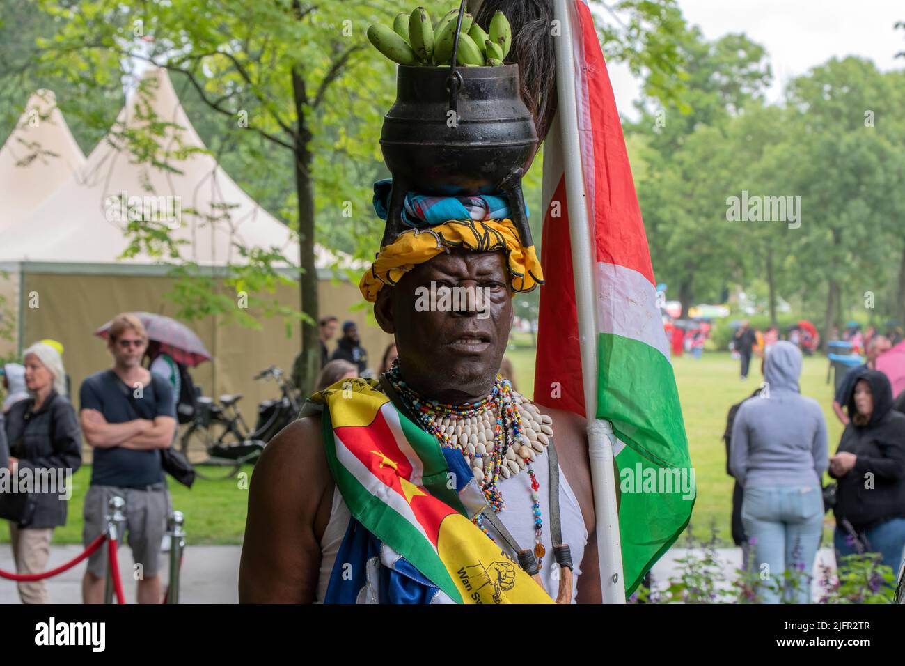Man Wearing Traditional Clothes At Amsterdam The Netherlands 1-7-2022 ...