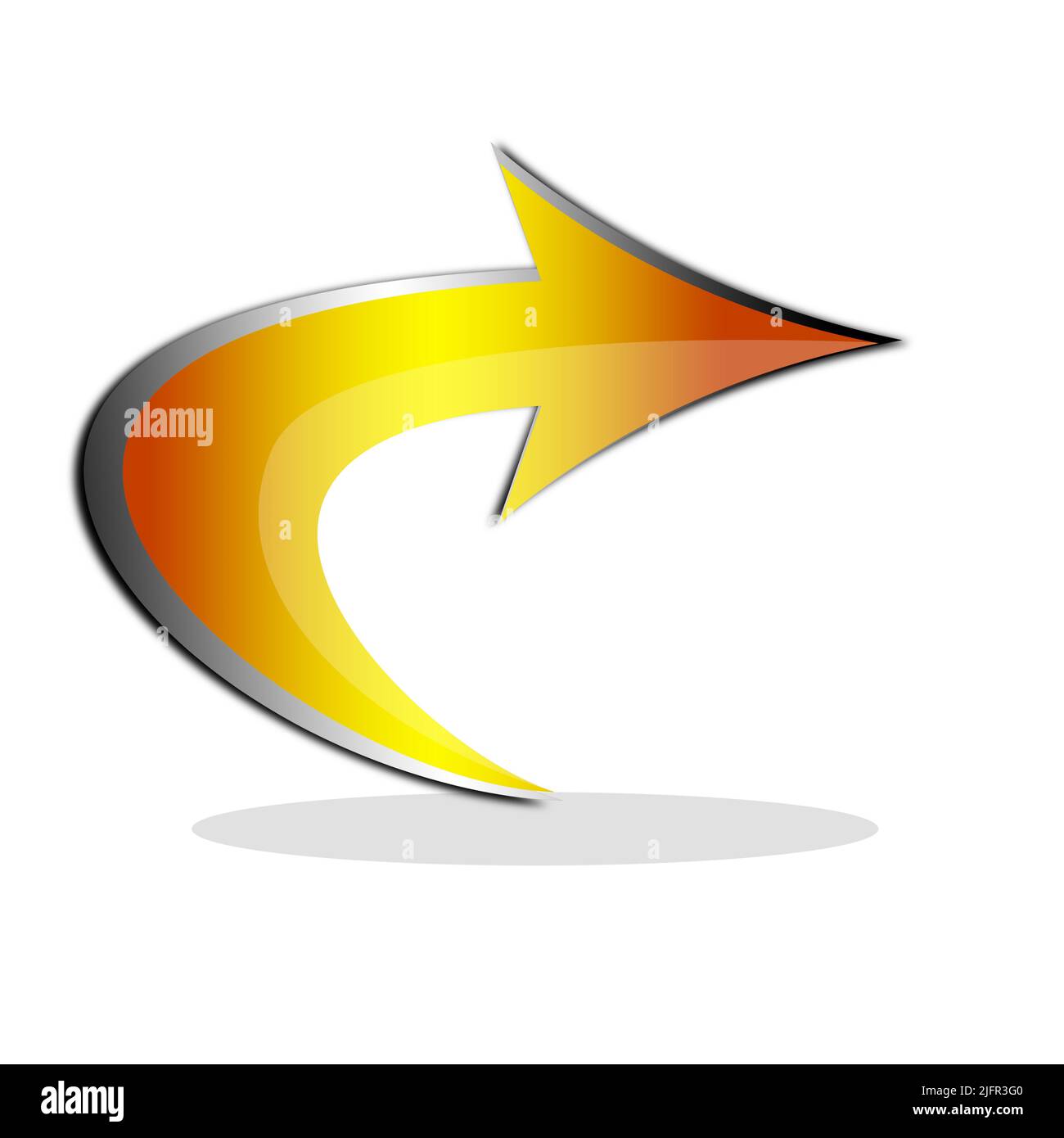 Logo indicating the direction to the right Stock Photo - Alamy
