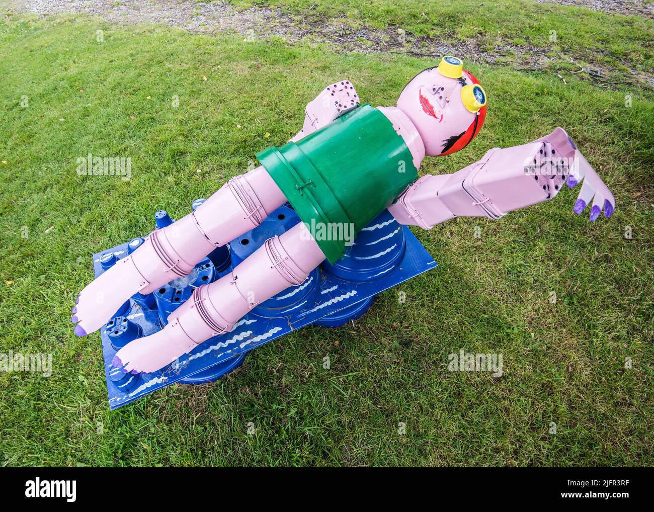 Settle swimming pool is undergoing refurbishment but this swimmer is ...
