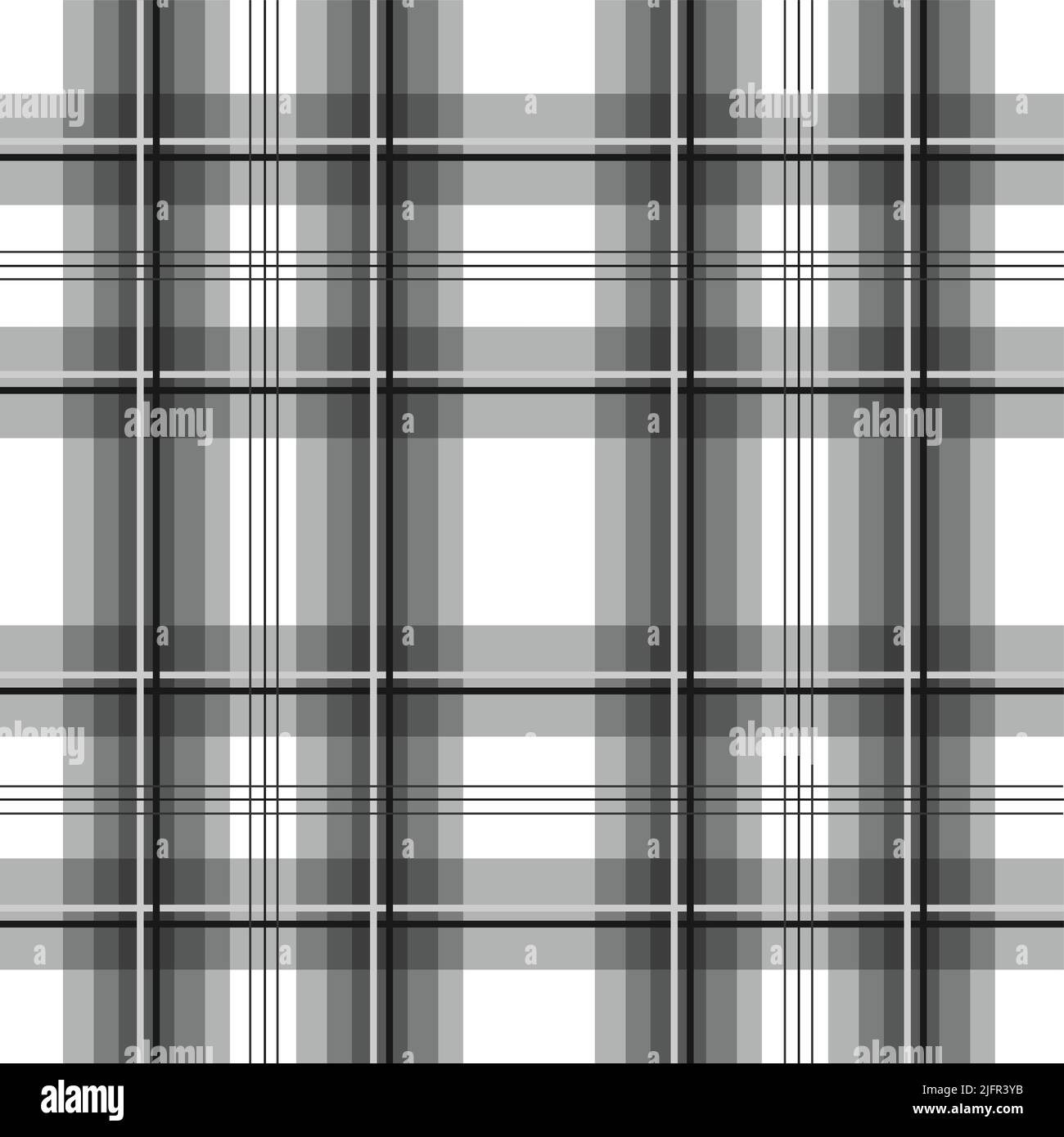 Traditional vector monochrome tartan pattern. Black and white scottish ...