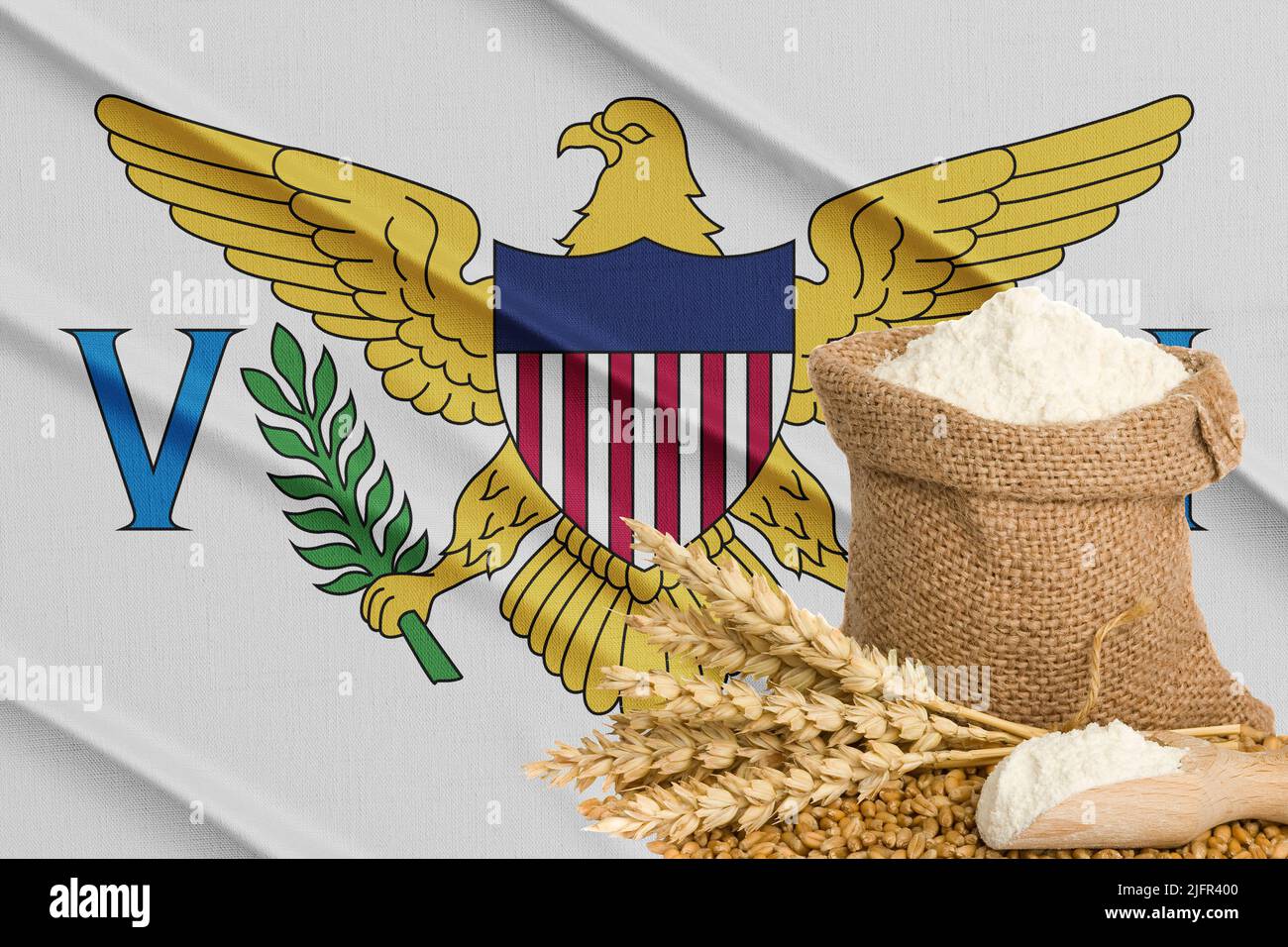 United States Virgin Islands grain crisis, Concept global hunger crisis ...
