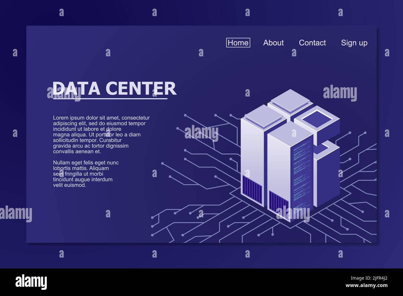 Isometric servers vector design. Isometric Data center. Data center ...