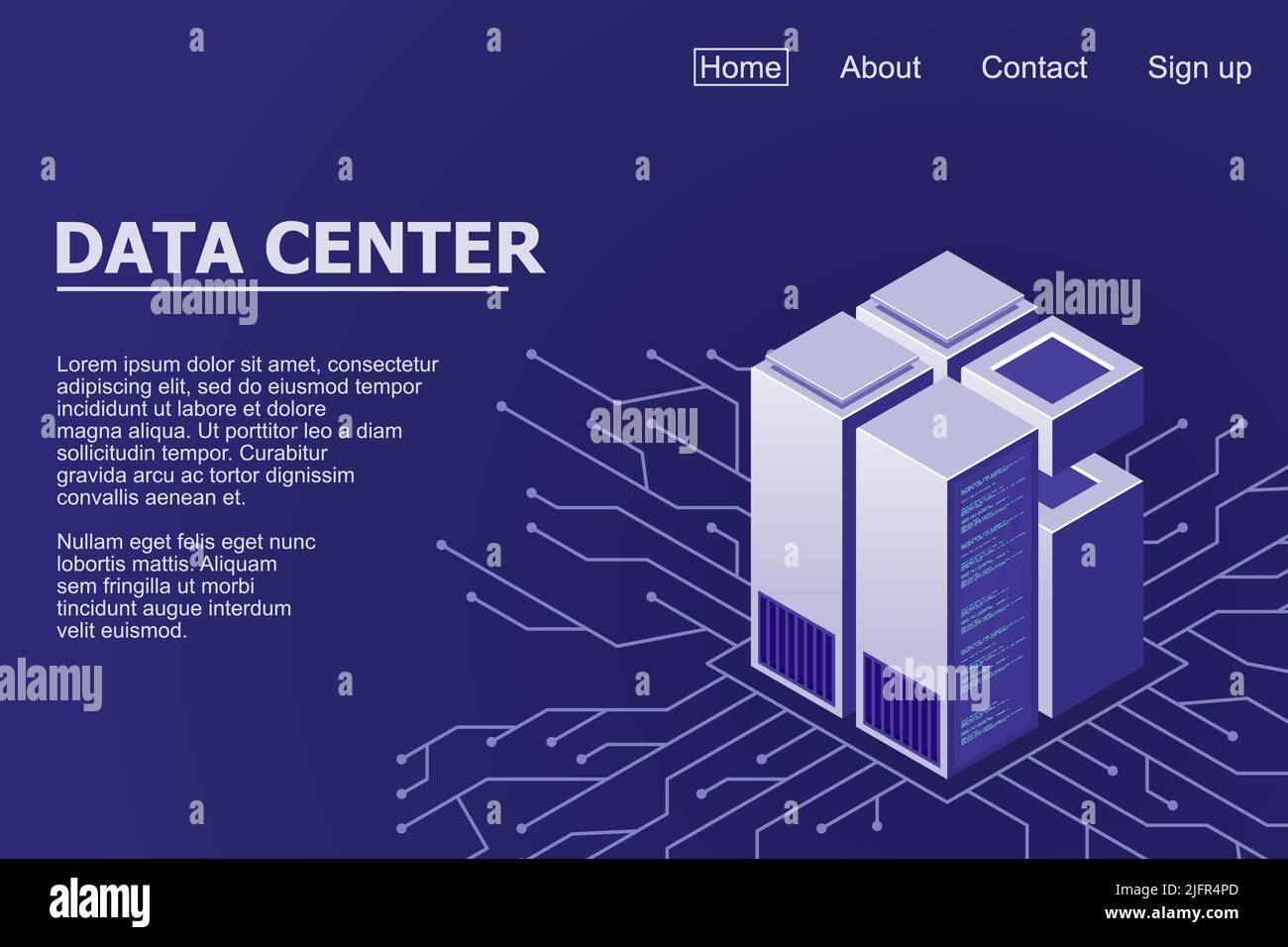 Isometric servers vector design. Isometric Data center. Data center ...