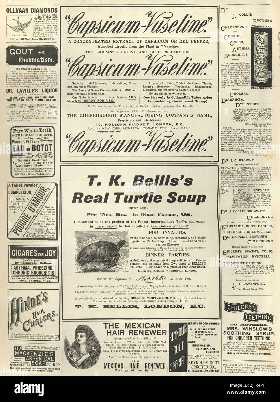 Victorian adverts newspaper hi-res stock photography and images - Alamy