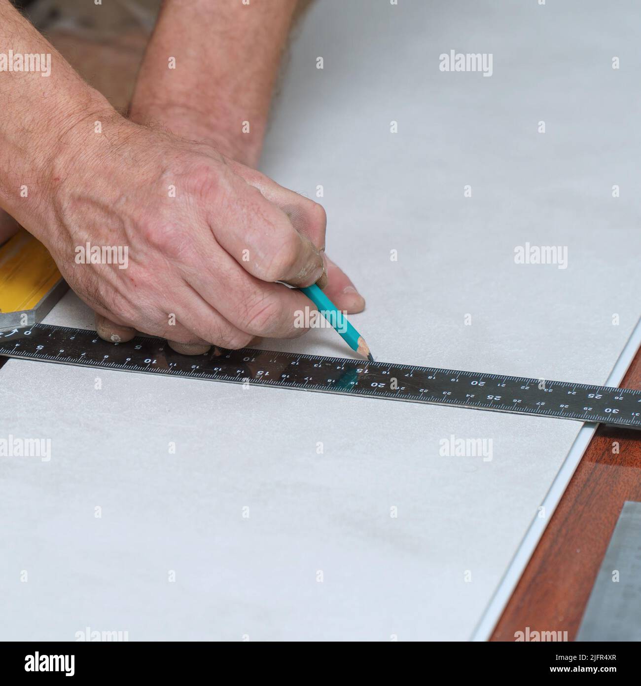 Construction worker marking vinyl hi-res stock photography and images ...